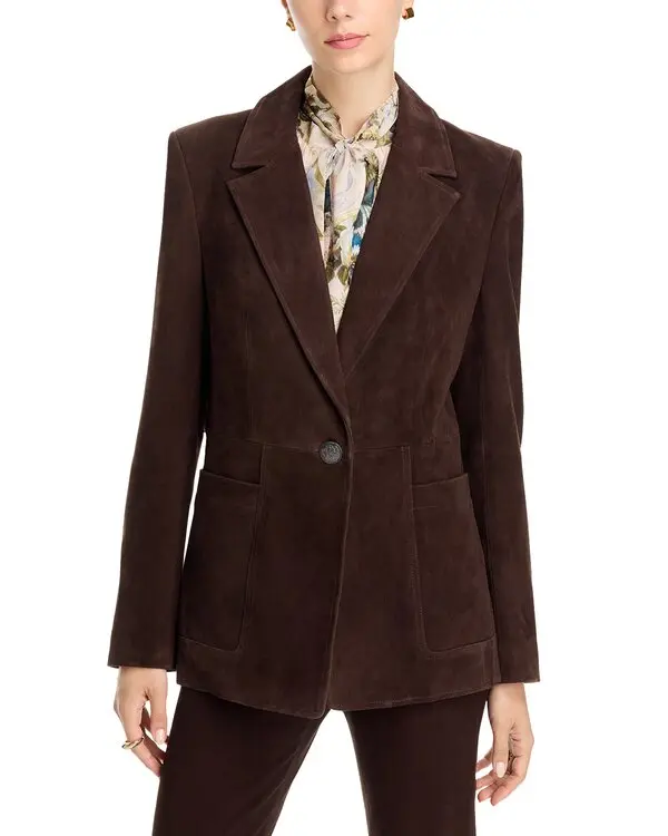 Kobi Halperin Claudia Notch Lapel Leather Jacket