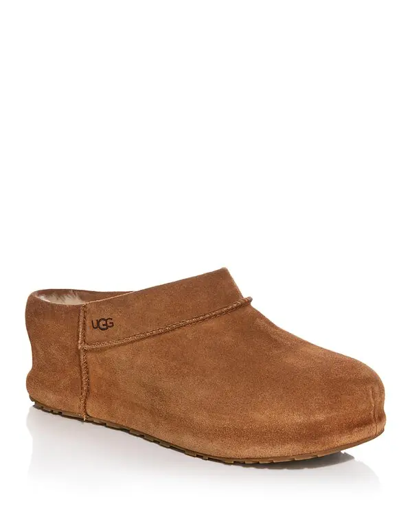 UGG Enwrap Shearling Clogs - Chestnut