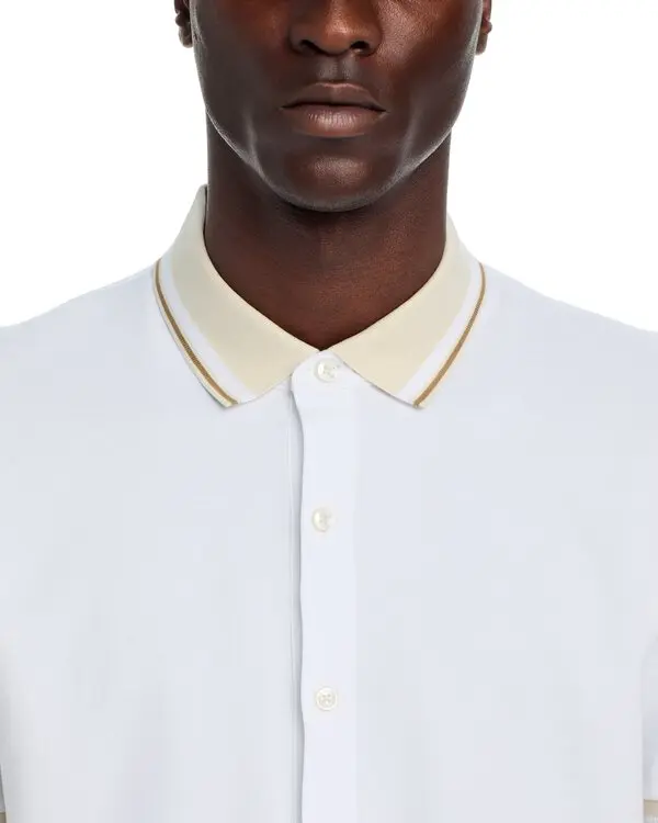 BOSS Puno Casual Cotton Button Down Shirt - White