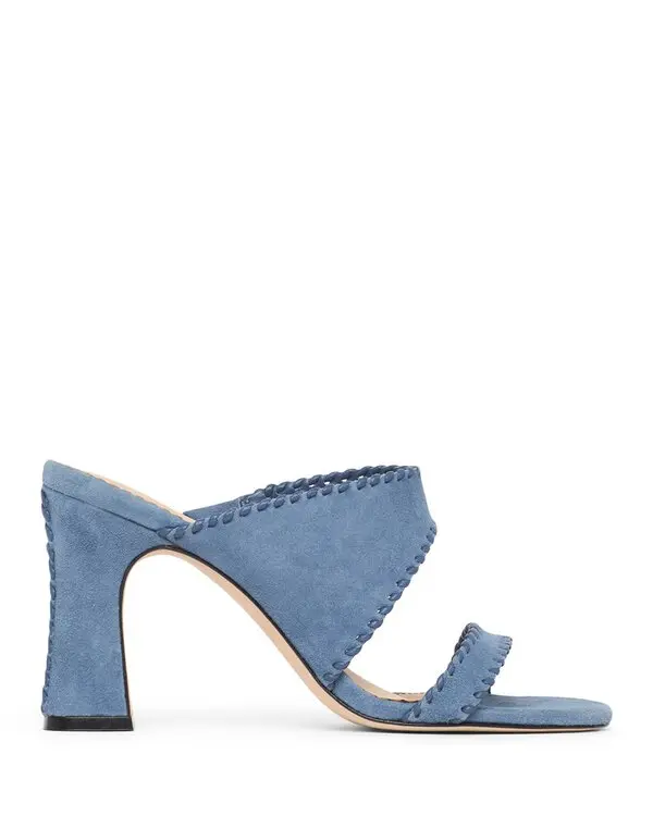 Cinq À Sept Kora Suede Whipstitch Sandals - Shadow
