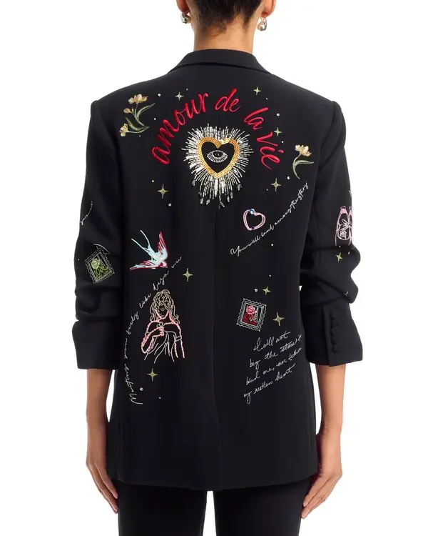 Cinq À Sept Starry Scribbles Kelsa Blazer