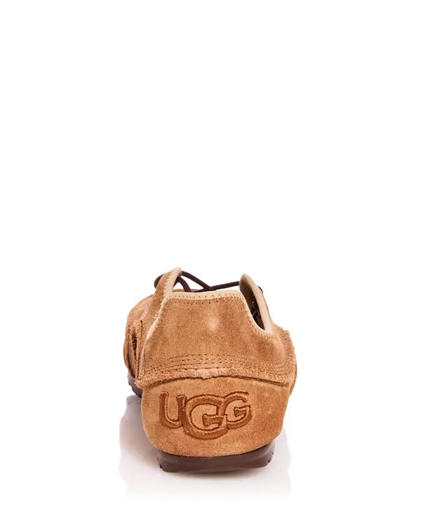 UGG Quill Shearling Lined Ballet Sneakers - Chestnut/sand