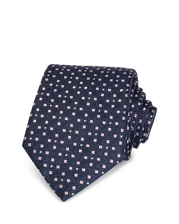 BOSS Classic Geometric Grid Tie