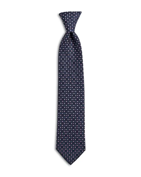 BOSS Classic Geometric Grid Tie