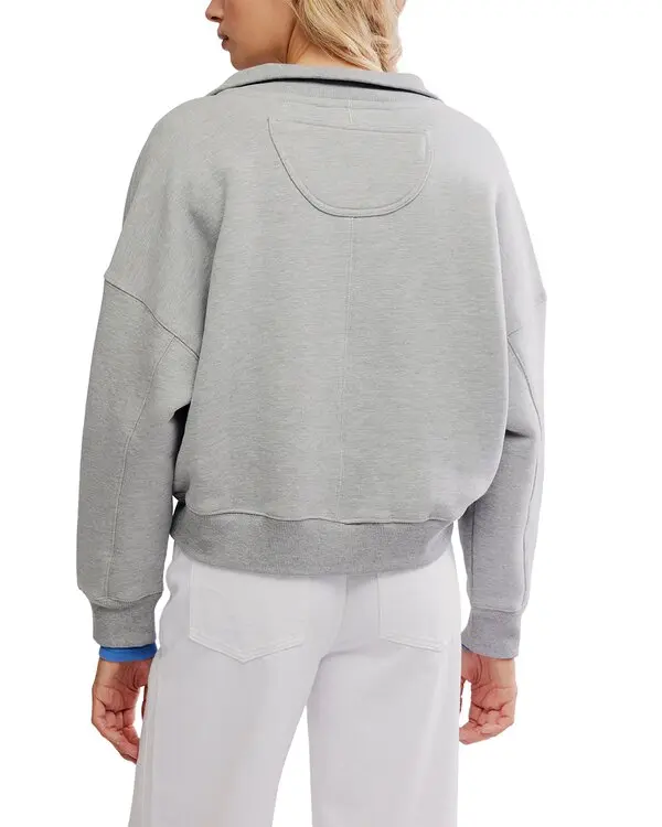 Free People Timeless Cotton Pullover - Heather Grey