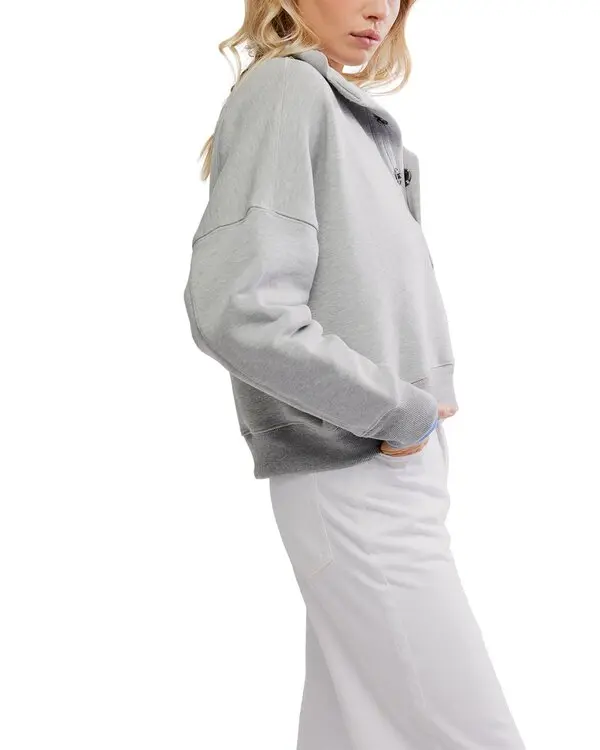 Free People Timeless Cotton Pullover - Heather Grey