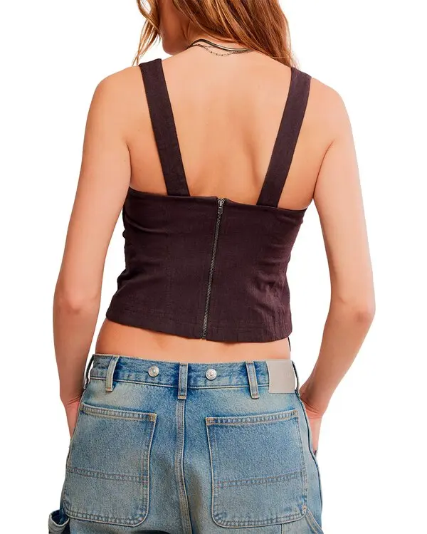Free People Dani Square Neck Corset Top