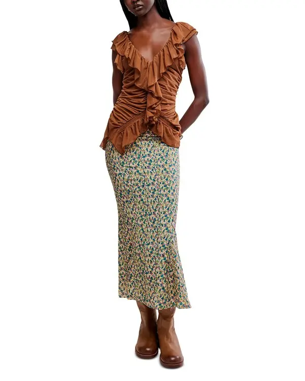 Free People Bonita Printed Maxi Skirt