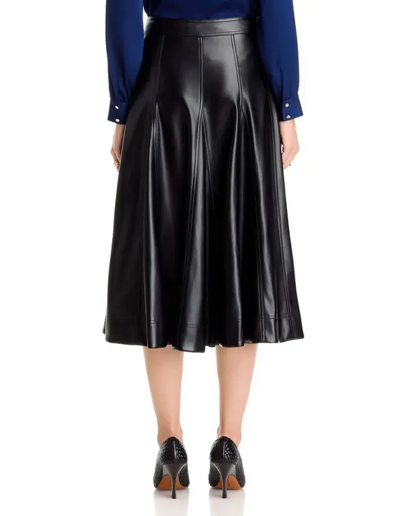 Elie Tahari Mireille Faux Leather Skirt