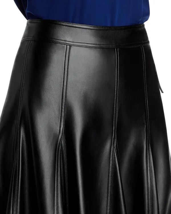 Elie Tahari Mireille Faux Leather Skirt