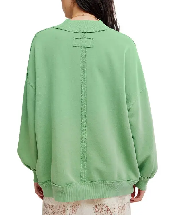 Free People Palm Spring Turtle Graphic Crewneck Sweatshirt