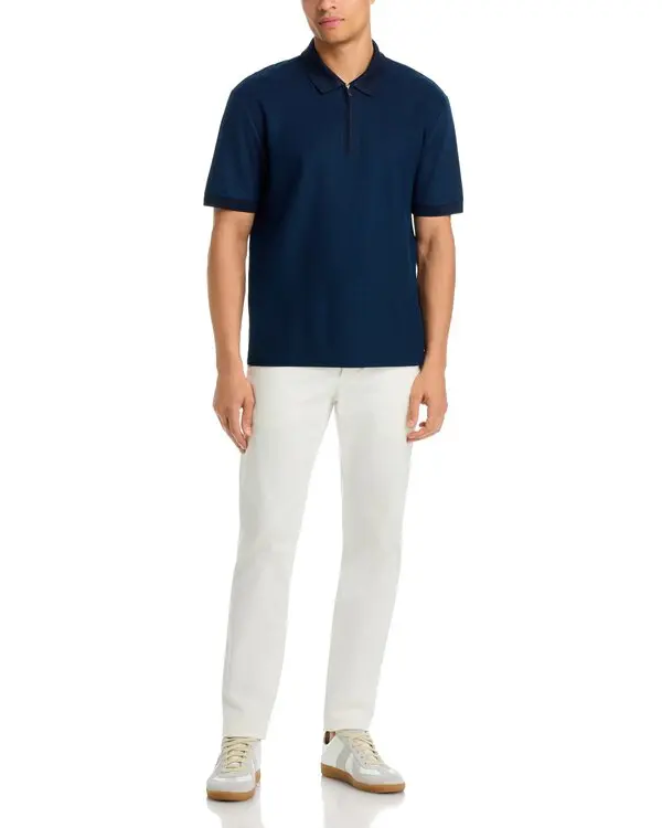BOSS H-pei Jersey Cotton Polo Shirt - Dark Blue