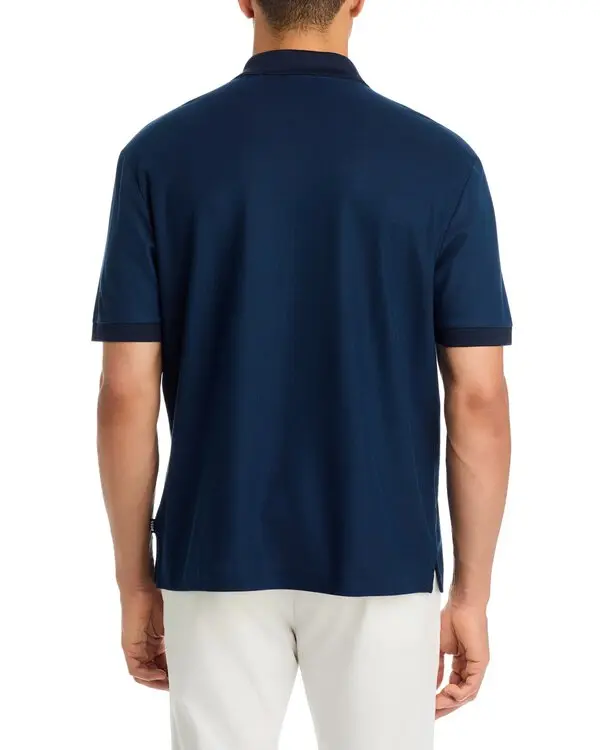 BOSS H-pei Jersey Cotton Polo Shirt - Dark Blue
