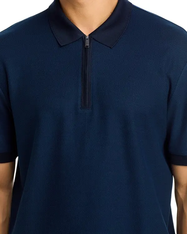 BOSS H-pei Jersey Cotton Polo Shirt - Dark Blue