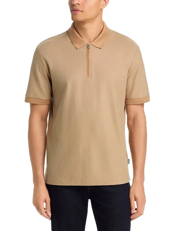 BOSS H-pei Jersey Cotton Polo Shirt - Medium Beige