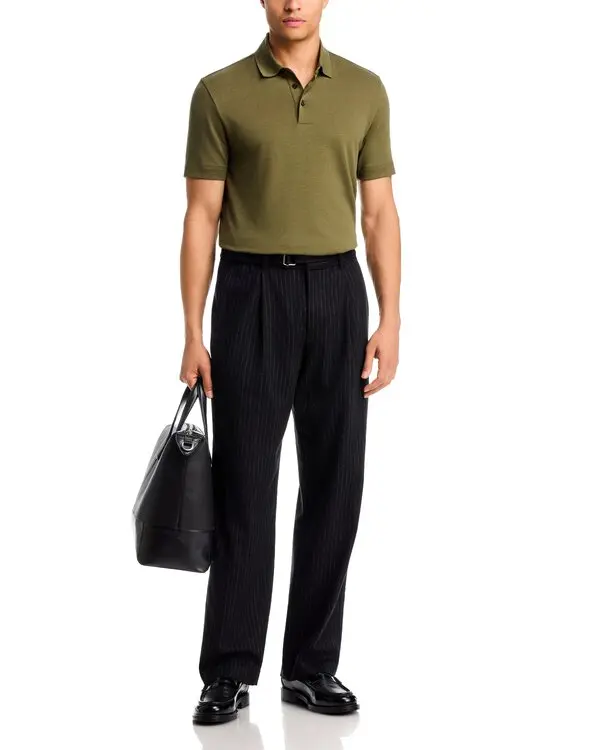 BOSS H-pack Three Button Jersey Polo Shirt - Open Green