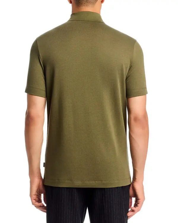 BOSS H-pack Three Button Jersey Polo Shirt - Open Green