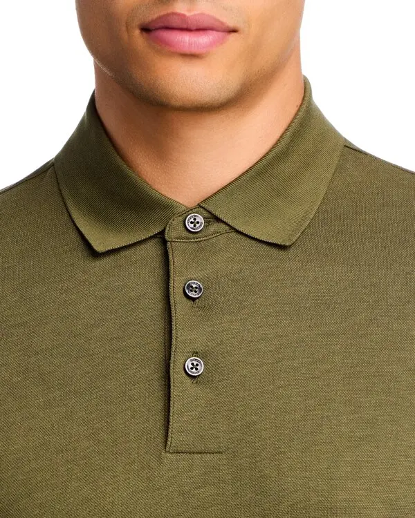 BOSS H-pack Three Button Jersey Polo Shirt - Open Green