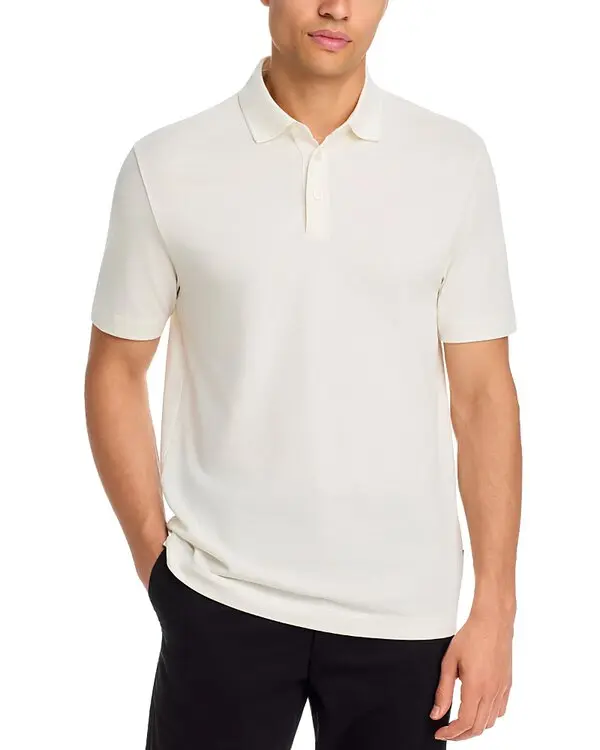 BOSS H-pack Three Button Jersey Polo Shirt - Open White