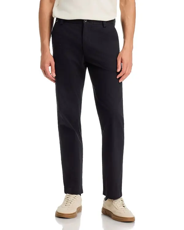 BOSS Kent Straight Fit Cotton Blend Pants - Black