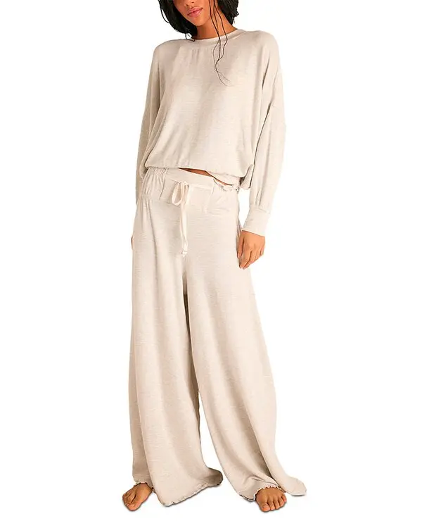 Free People Dream State Ultra Wide Leg Pants - Heather Grey