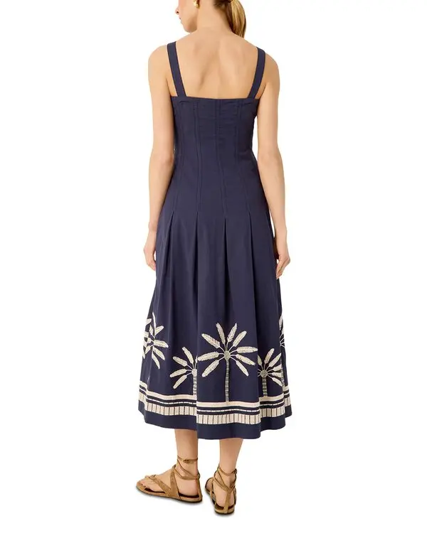MARIE OLIVER Dixon Square Neck Midi Dress