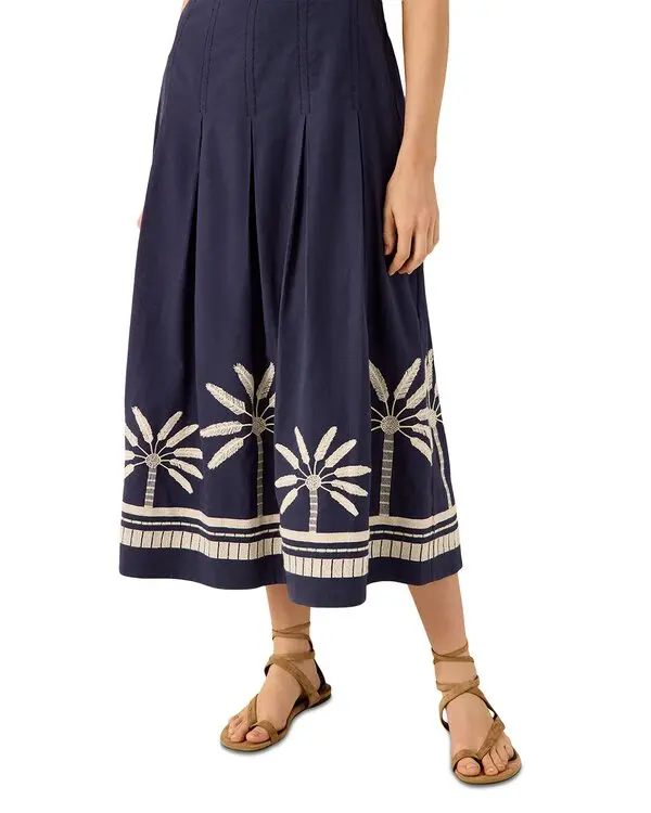 MARIE OLIVER Dixon Square Neck Midi Dress