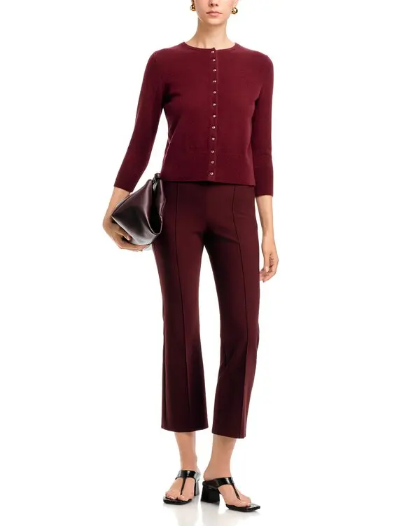 Vince Wool Cashmere Blend Crewneck Cardigan