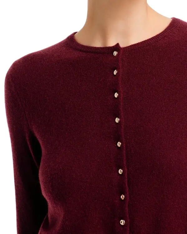 Vince Wool Cashmere Blend Crewneck Cardigan