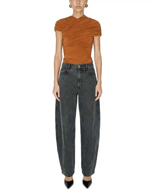 Ronny Kobo Montana Gathered Crossover Top