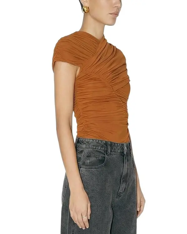 Ronny Kobo Montana Gathered Crossover Top