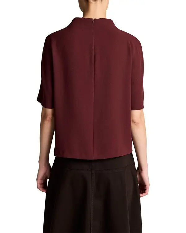 Vince Draped Funnel Neck Top