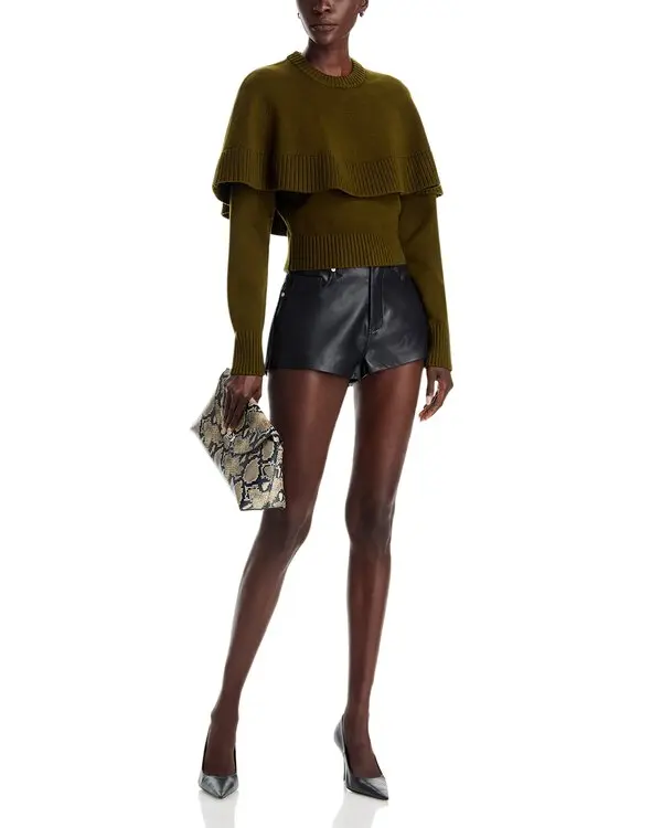 Ronny Kobo Evian Overlay Sweater - Olive