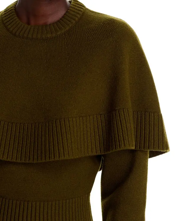 Ronny Kobo Evian Overlay Sweater - Olive