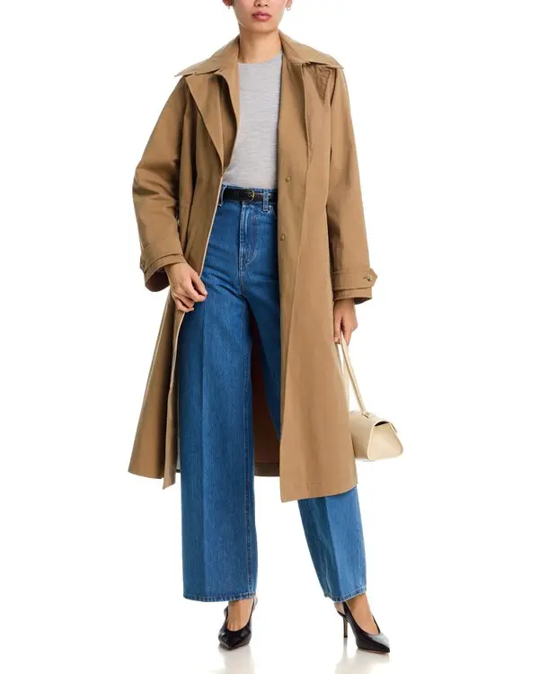Vince Double Collar Trench Coat
