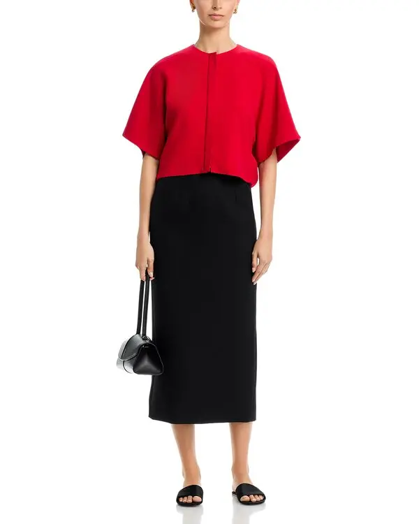 Lafayette 148 New York Zippered Cropped Jacket