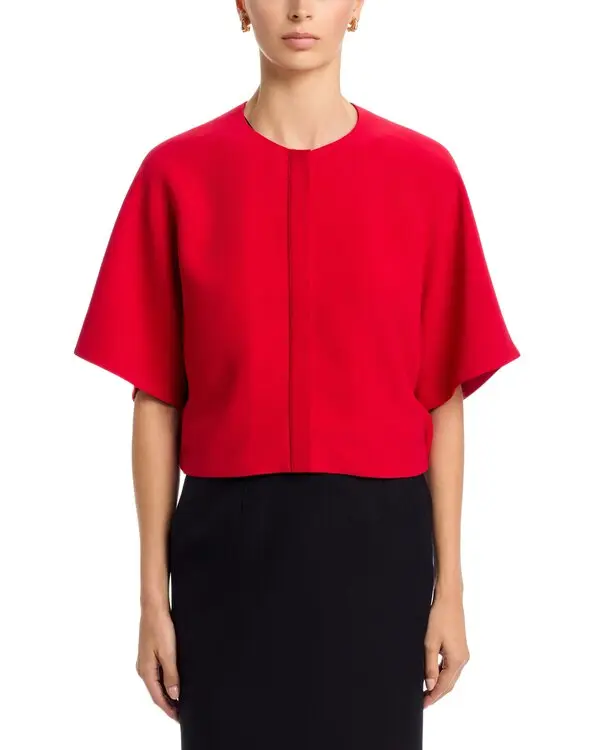 Lafayette 148 New York Zippered Cropped Jacket