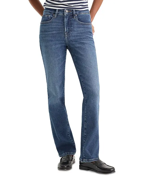 Good American Petite Mid Rise Straight Jeans