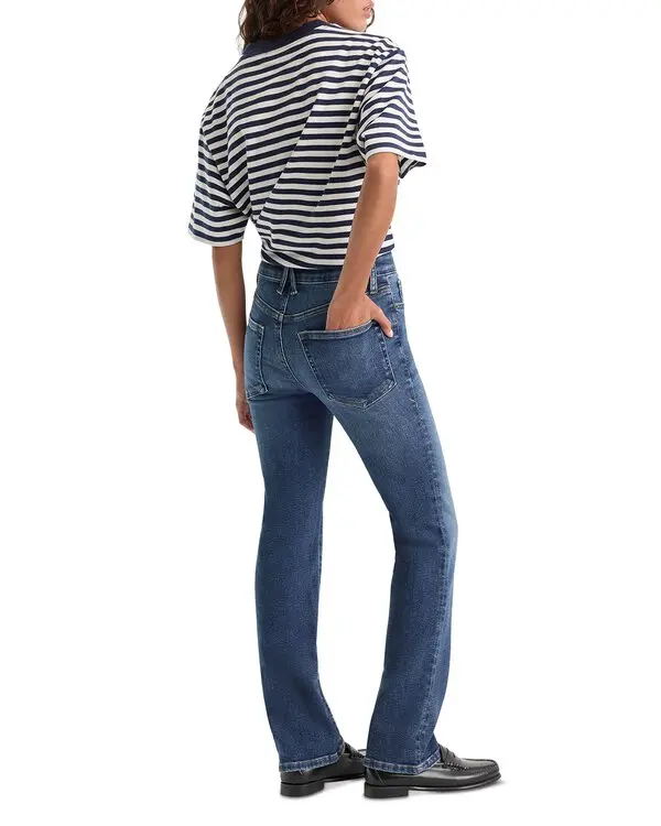Good American Petite Mid Rise Straight Jeans
