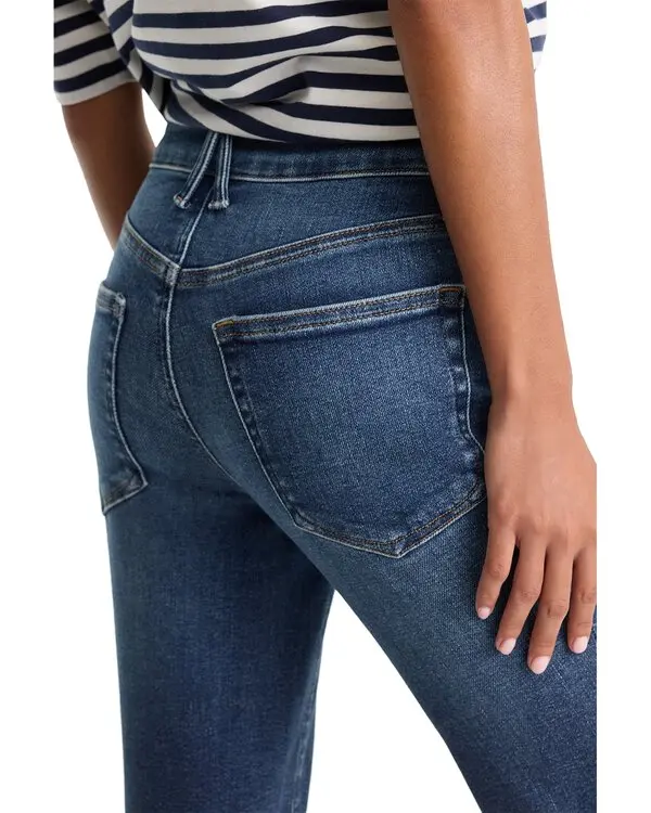 Good American Petite Mid Rise Straight Jeans