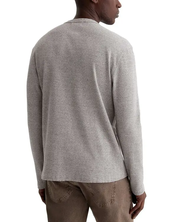 Ag Bryce Long Sleeve Henley - Heather Grey