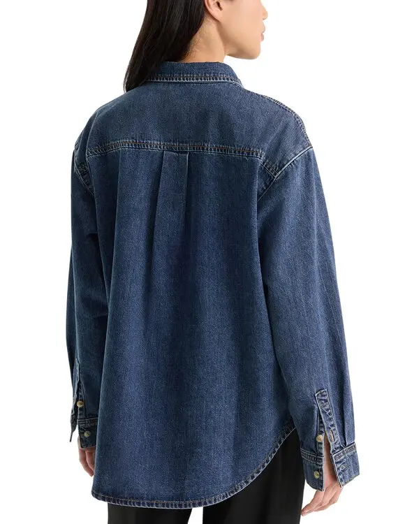 Good American The Denim Easy Shirt