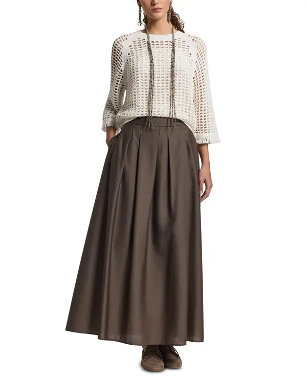 Peserico Cotton Ribbons And Sequins Sweater