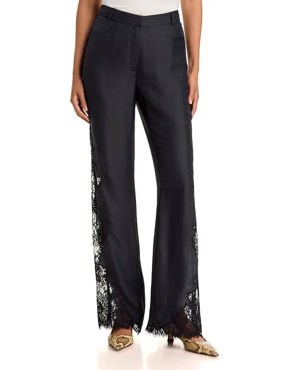 TOCCIN Priya Lace Inset Flare Pants