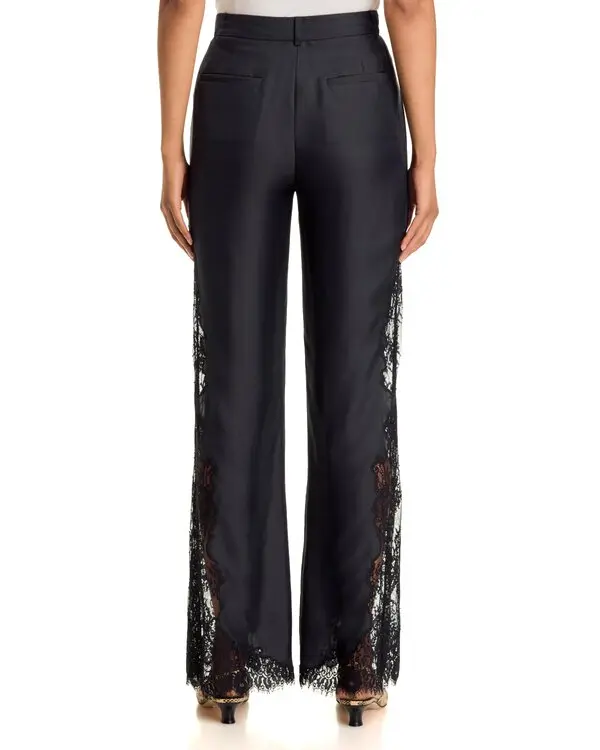TOCCIN Priya Lace Inset Flare Pants