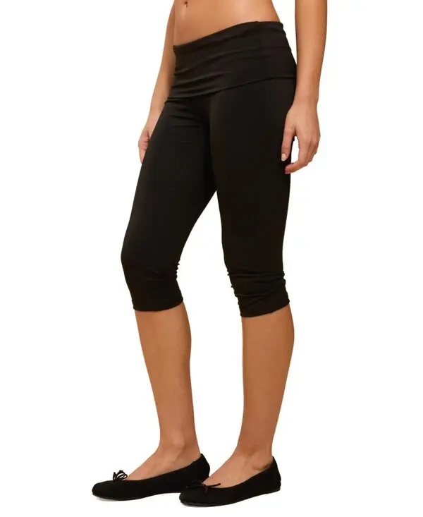 EDIKTED Ravena Foldover Capri Leggings
