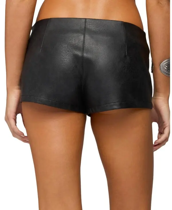 EDIKTED Lace-up Embellished Micro Shorts
