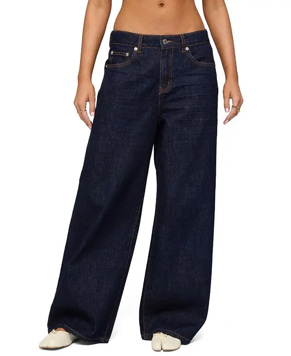 EDIKTED Juanita Low Rise Baggy Jeans