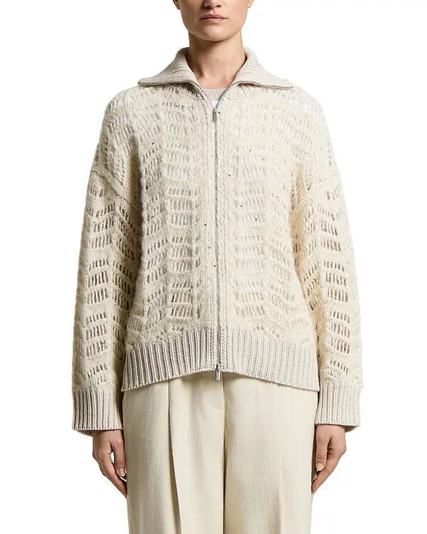 Peserico Wool, Silk & Cashmere Cardigan