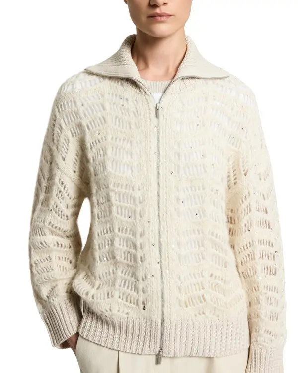 Peserico Wool, Silk & Cashmere Cardigan